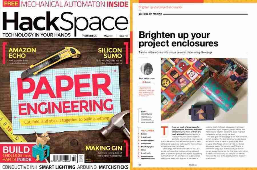 I Got Published on HackSpace Magazine May 2018 Issue! - dePepi
